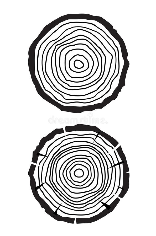 Tree growth rings stock vector. Illustration of organic - 57934113