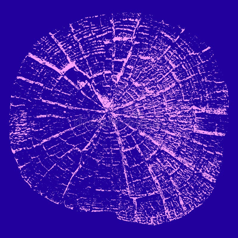 Tree Growth Rings. Natural Cut Wood. Vector Illustration. Stock Vector ...