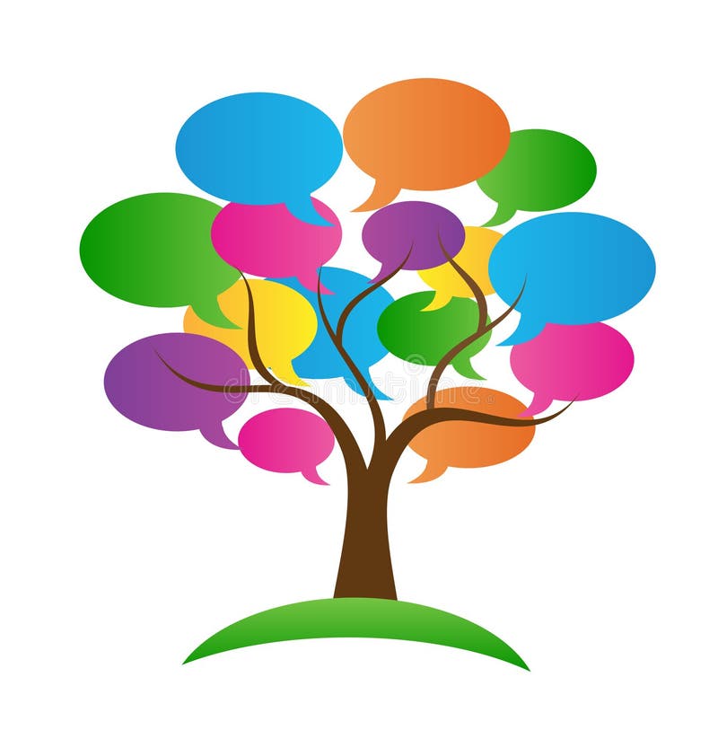 Tree Hand Peace Unity Abstract. Vector Logo Symbol Stock Vector ...