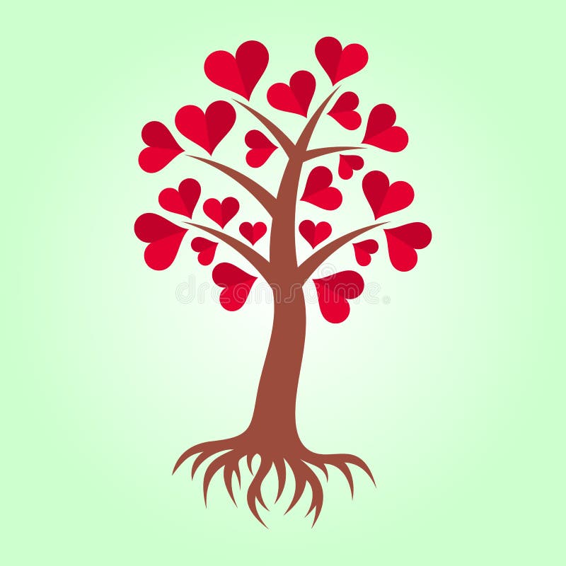 Family Tree Roots Heart Stock Illustrations – 85 Family Tree Roots ...