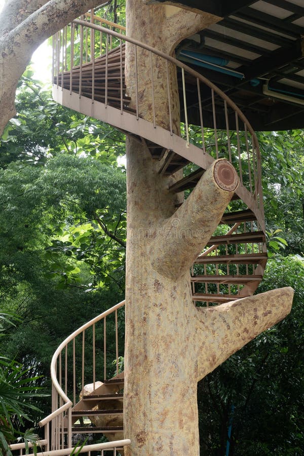 Tree House. House on Tree in Chiang Mai Garden, Thailand Editorial ...