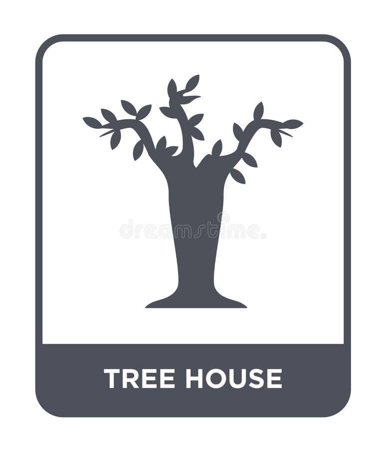 Tree House Icon in Trendy Design Style. Tree House Icon Isolated on ...