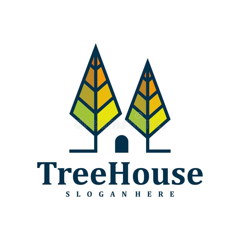 Tree House Logo Design Template. Creative House Tree Logo Vector ...