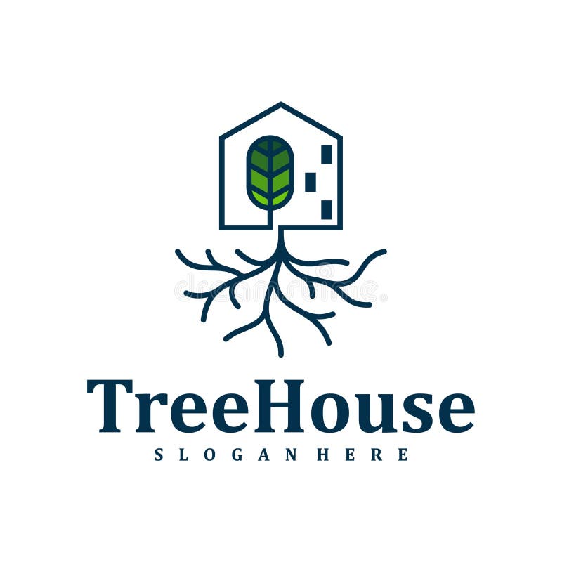 Tree House Logo Design Template. Creative House Tree Logo Vector ...