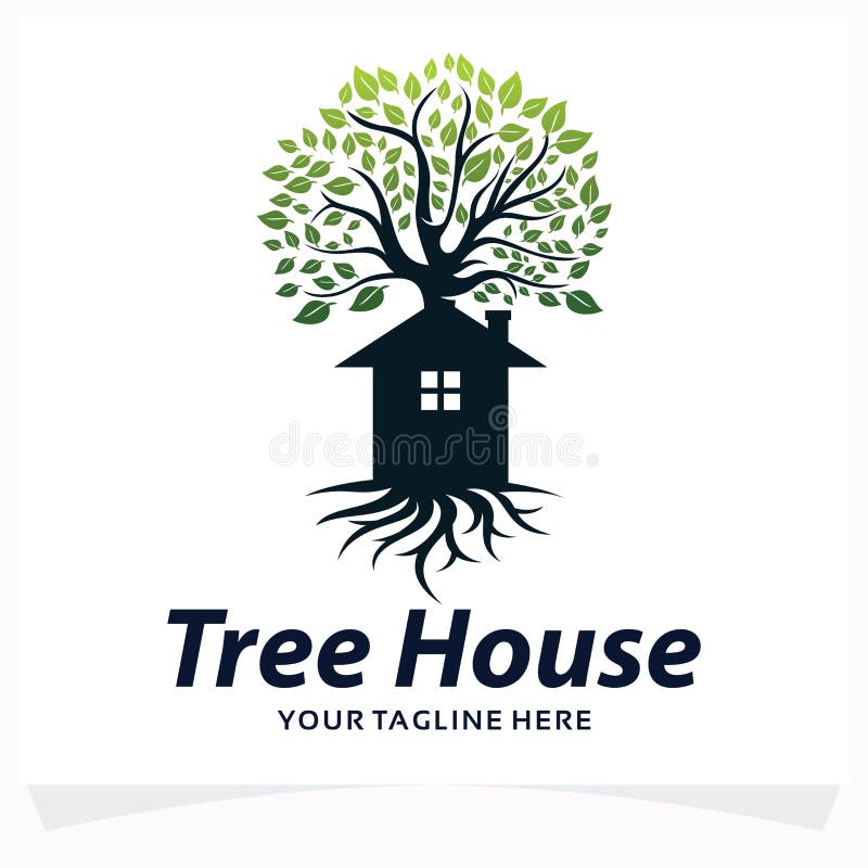 Tree House Logo Design Template Stock Vector - Illustration of hotel ...