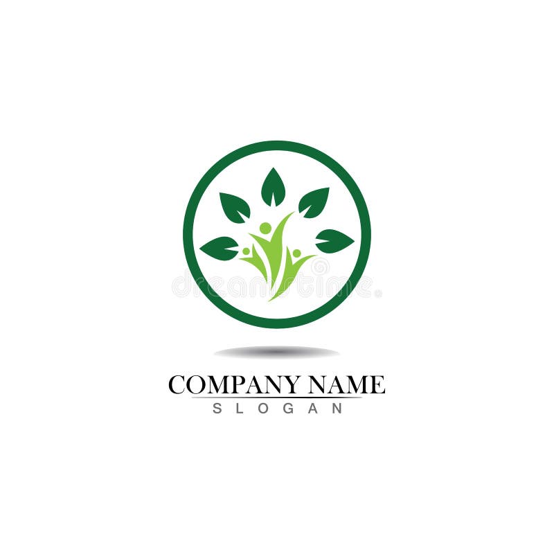 Tree Human Logo Design. Human Life Logo Icon Stock Vector ...