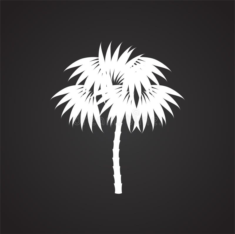 Tree Icon on Black Background for Graphic and Web Design, Modern Simple ...