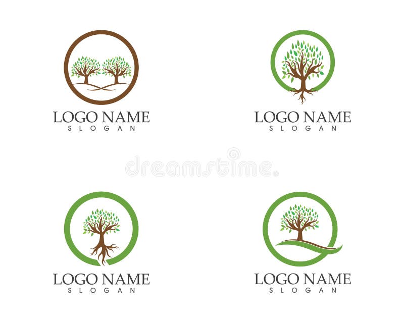 Tree Icon Concept of a Stylized Tree Stock Vector - Illustration of ...