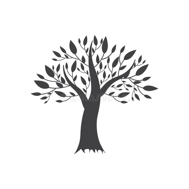 Tree Icon Design Template Vector Stock Illustration - Illustration of ...