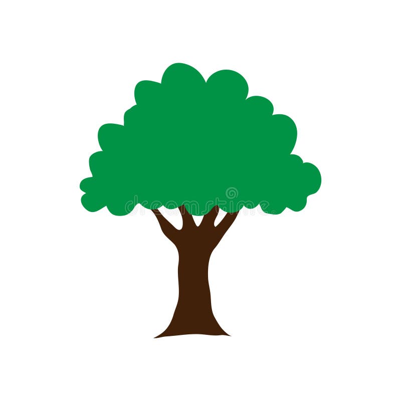 Tree Icon Design Template Vector Isolated Stock Vector - Illustration ...