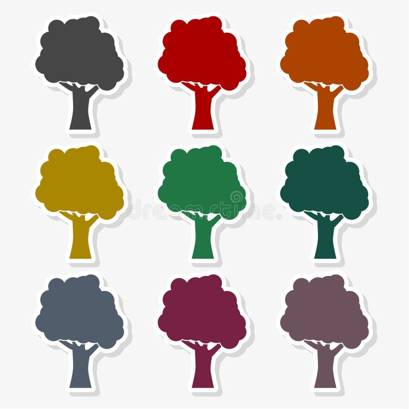 Tree Icon Flat Graphic Design - Illustration Stock Vector ...