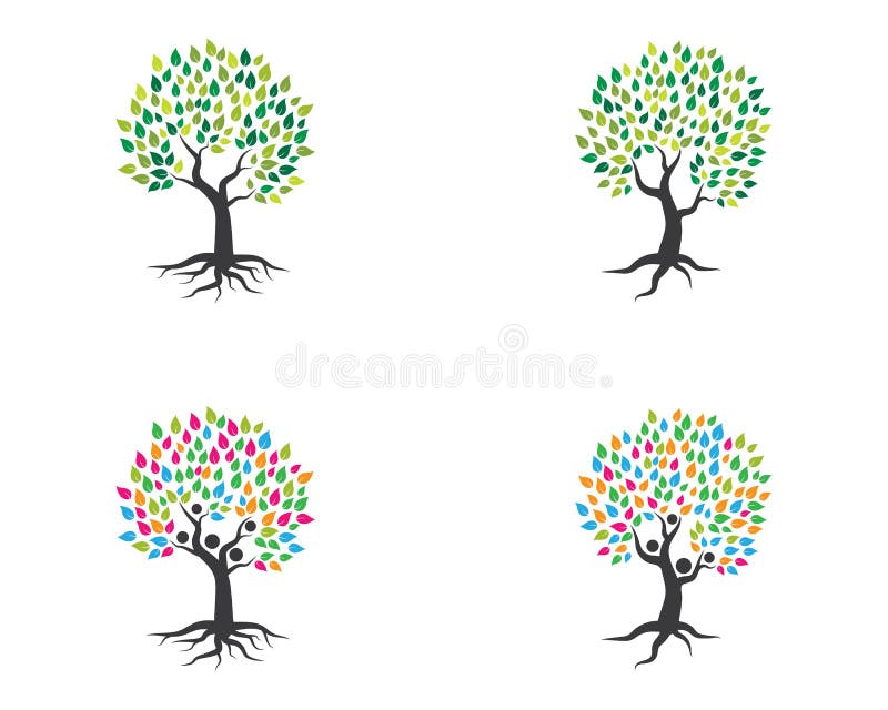 Helping tree stock vector. Illustration of solution, assistance - 41038813