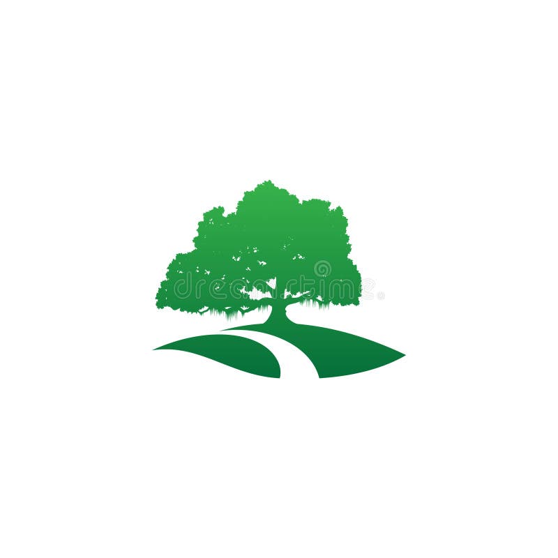 Tree Icon Modern Symbol for Graphic and Web Design with Road Stock ...