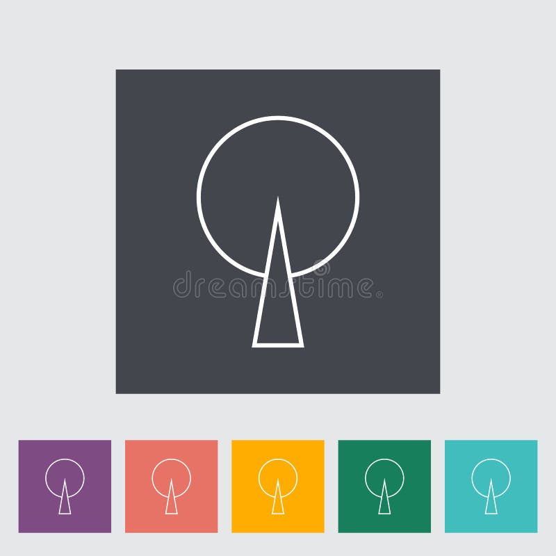 Tree icon stock vector. Illustration of silhouette, abstract - 91623992