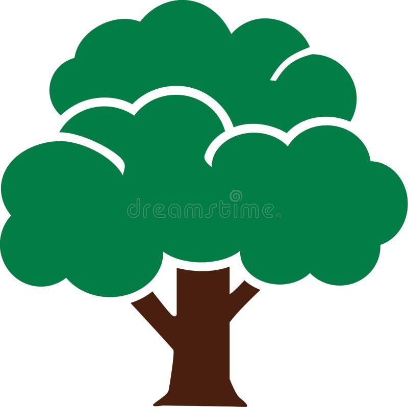 Tree icon pictogram stock vector. Illustration of deciduous - 107204043