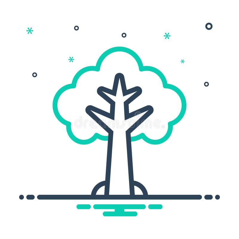 Mix Icon for Tree, Plant and Environment Stock Vector - Illustration of ...