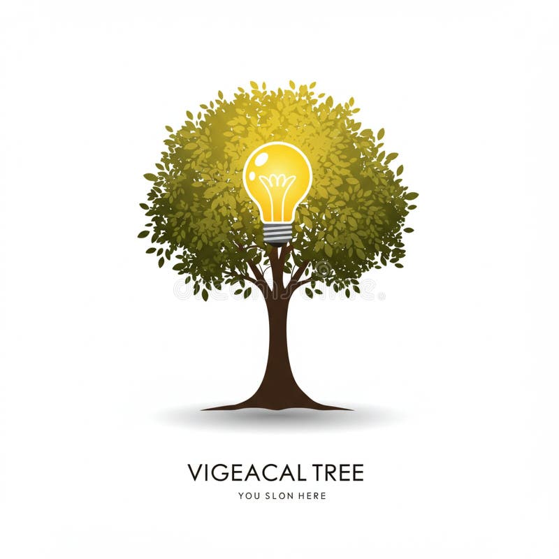 Tree Icon with a Round Canopy Comprised of Dense Green Foliage. at Its ...