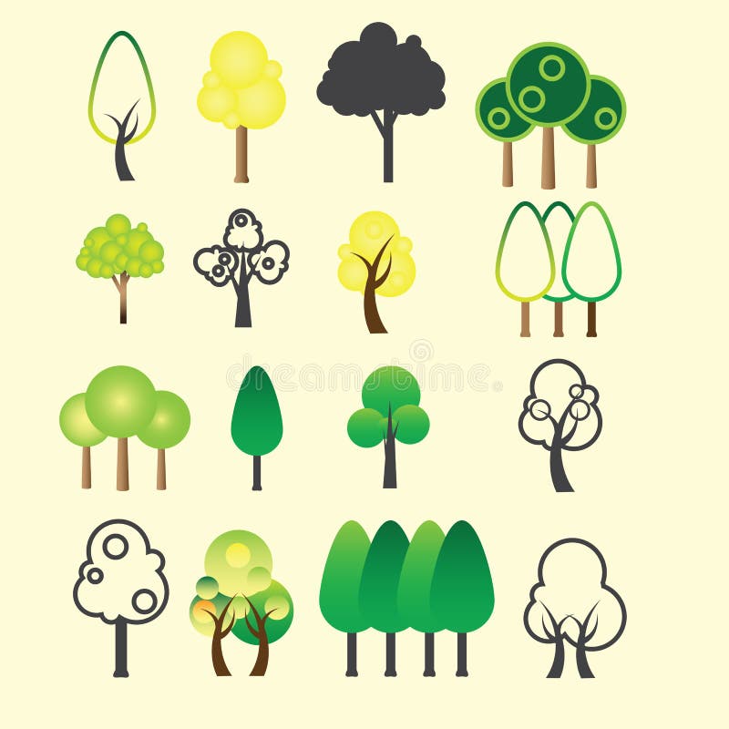 Tree icon stock vector. Illustration of isolated, ecology - 57408131