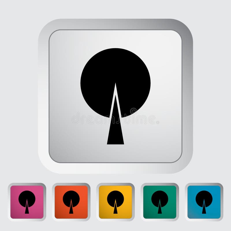 Tree icon stock vector. Illustration of summer, style - 93393551