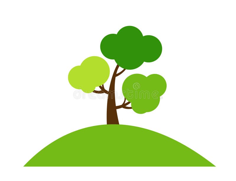 Tree Icon Vector Illustration Stock Vector - Illustration of branch ...