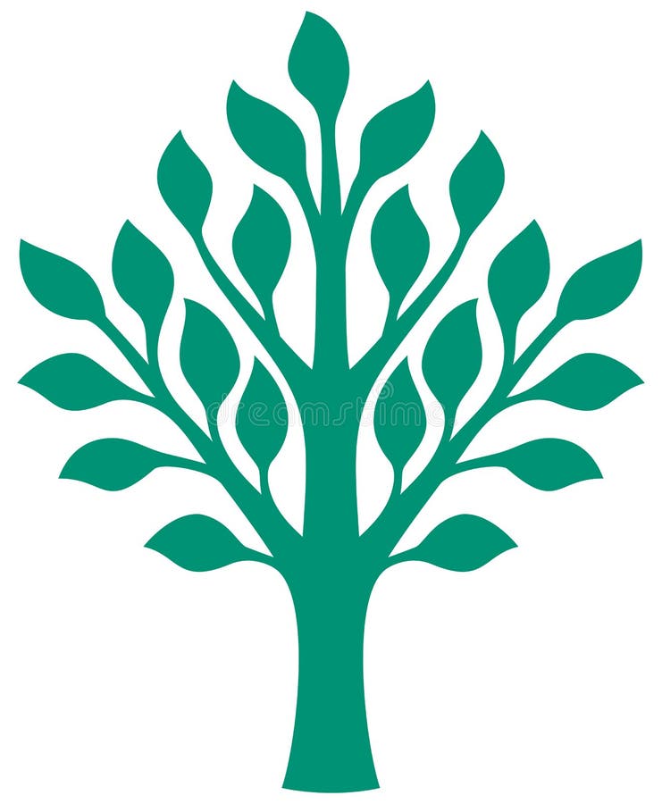 Tree Icon Vector Illustration Stock Vector - Illustration of stalk ...
