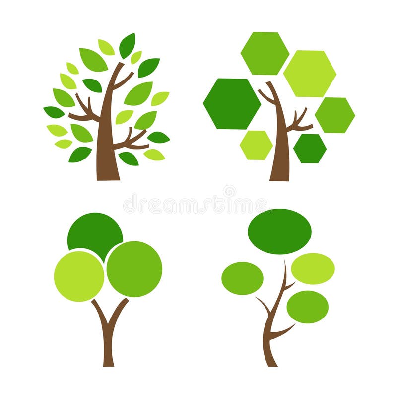 Tree Icon Vector Illustration Stock Vector - Illustration of cultivated ...