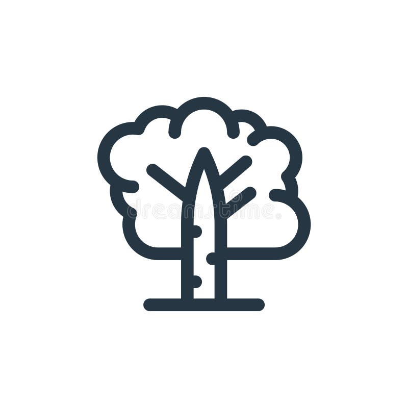 Tree Icon Vector from Trees Concept. Thin Line Illustration of Tree ...