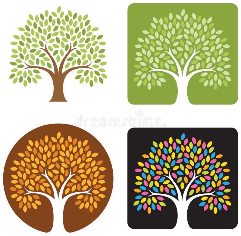 Complete tree (vector) stock vector. Illustration of complete - 3800060