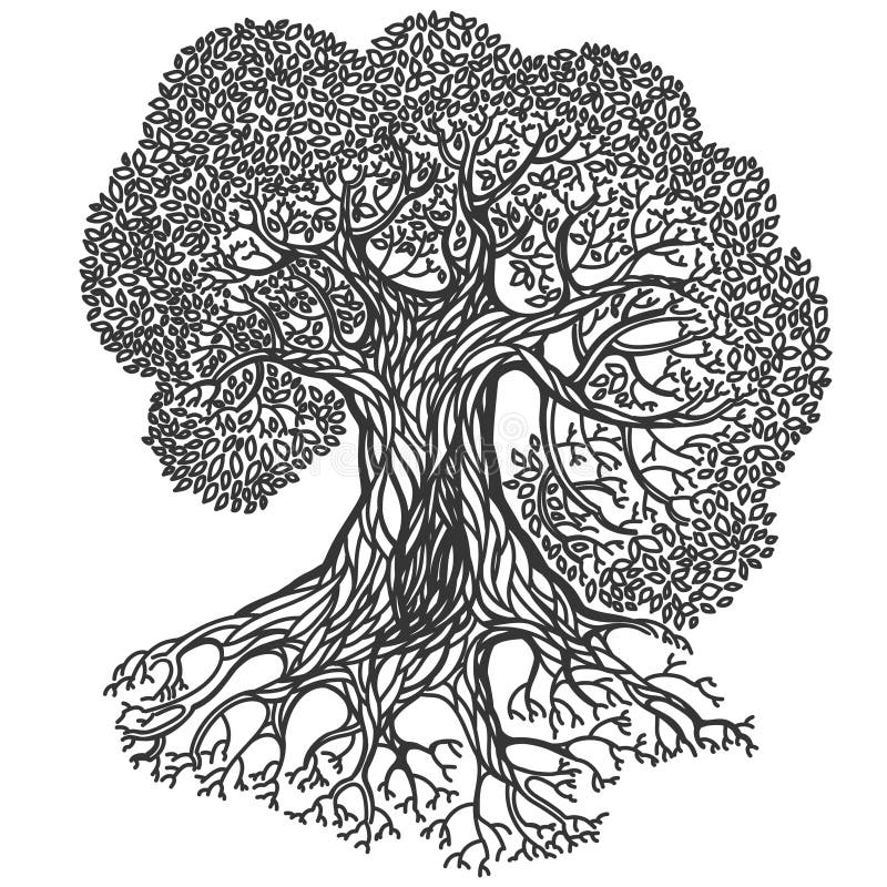 Oak Tree Stylized Stock Illustrations – 2,598 Oak Tree Stylized Stock ...