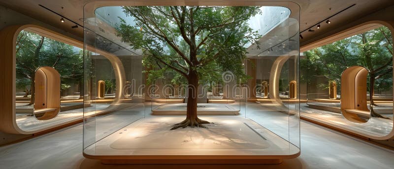 Tree of Infinity: Nature Meets Reflection. Concept Nature Reflections ...