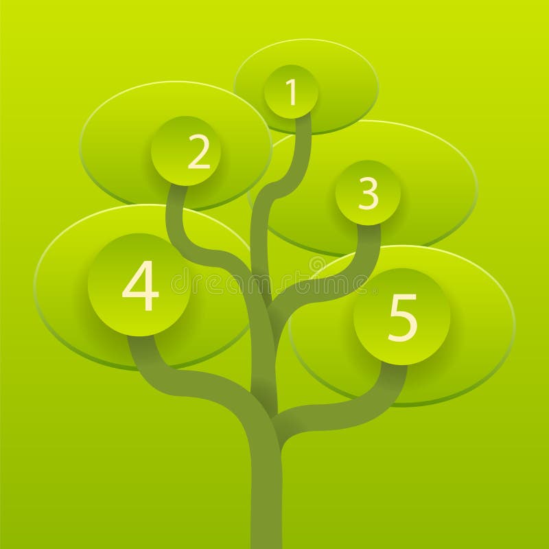 Tree Info Graphic Background Elements Stock Vector - Illustration of ...