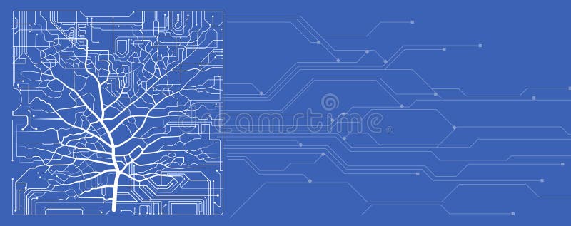 Tree of Innovation Merging Nature and Circuit Boards Stock Vector ...