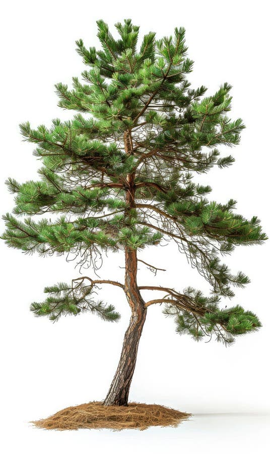 The Single Conifer in the Pink Forest Stock Photo - Image of conifer ...