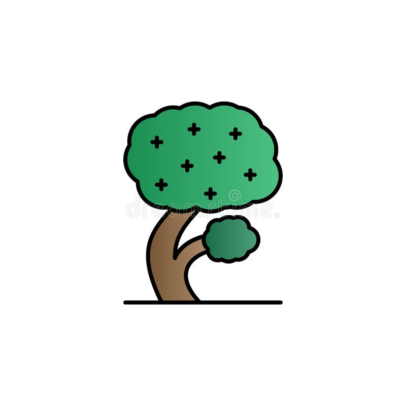 Tree, Jacaranda Nolan Icon. Simple Thin Line, Outline Vector of ...