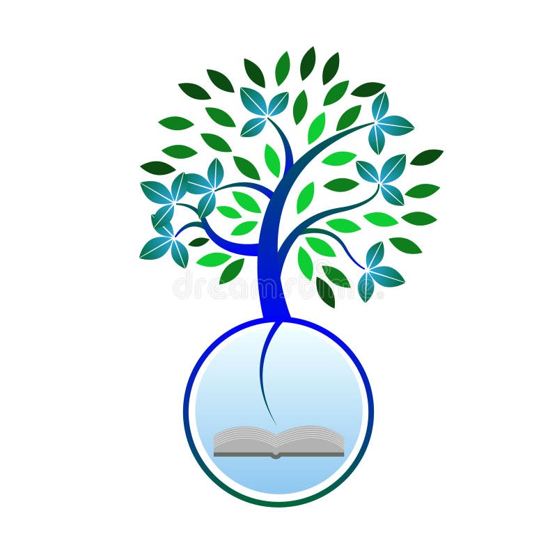 Book Knowledge Tree - Illustration Stock Vector - Illustration of ...