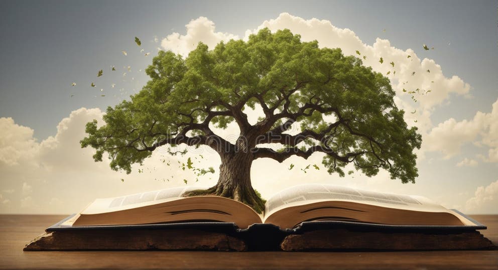 Tree of knowledge stock illustration. Illustration of plant - 296899688