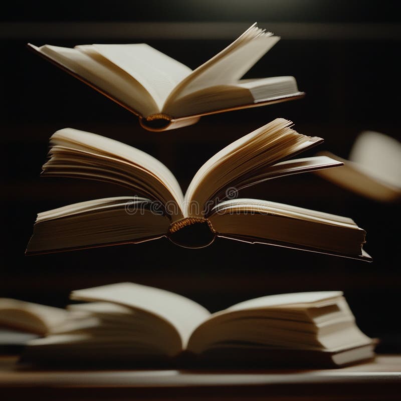 A Tree of Knowledge with Glowing Book Shaped Leaves Stock Illustration ...