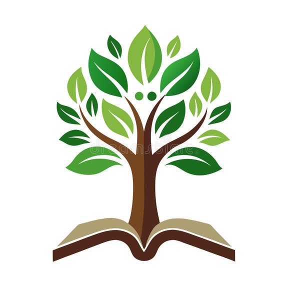 Tree of Knowledge Logo: Education, Nature, Learning, and Growth Concept ...