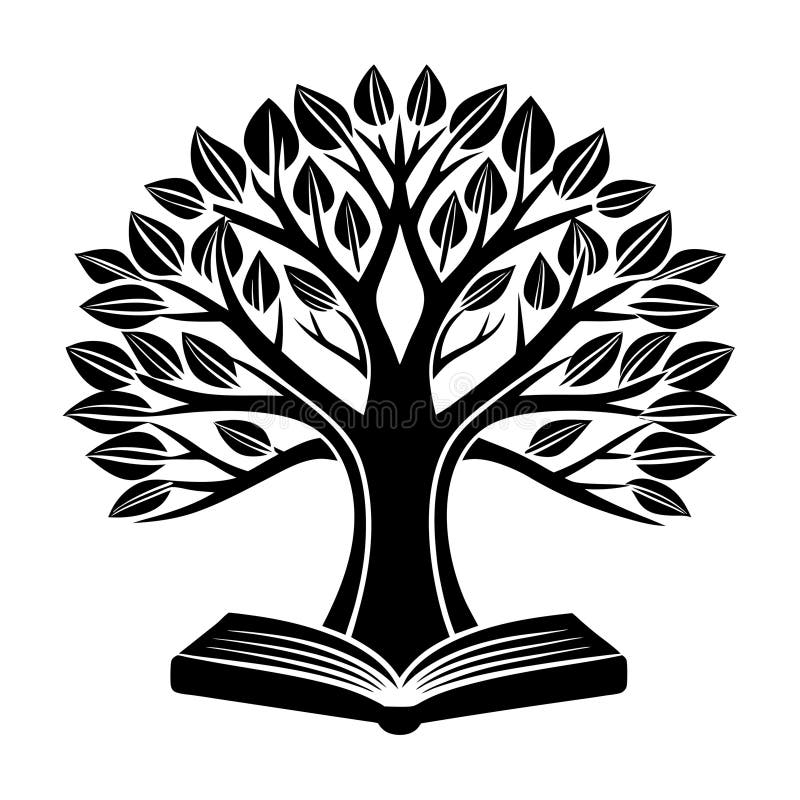 Tree of Knowledge: Open Book with Branches and Leaves, Education ...