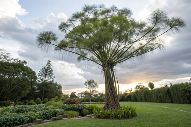 Tree of Knowledge with Papyrus Roots Stock Illustration - Illustration ...