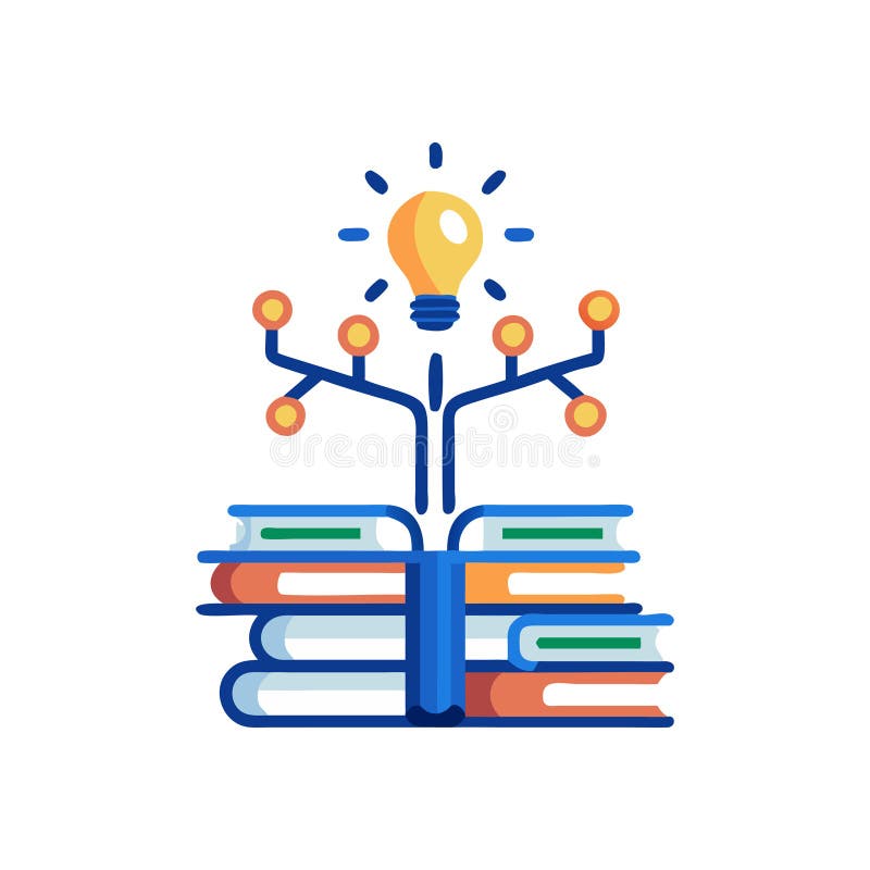 Tree of Knowledge: Silhouette Design with Tree Growing from Stacked ...