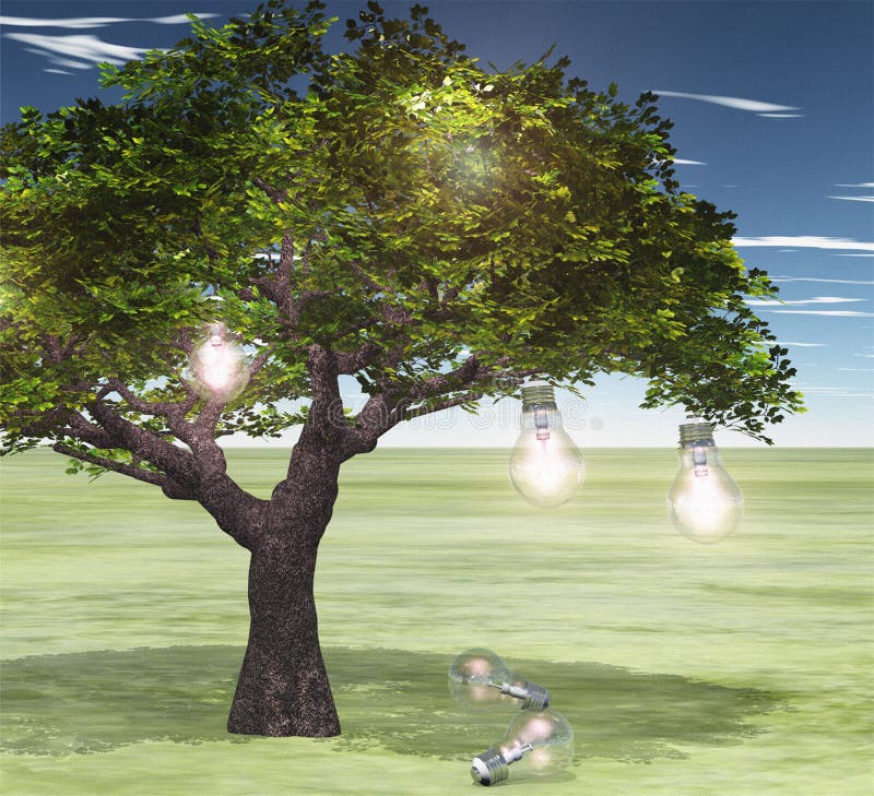 Tree of knowledge stock illustration. Illustration of innovative - 96901986