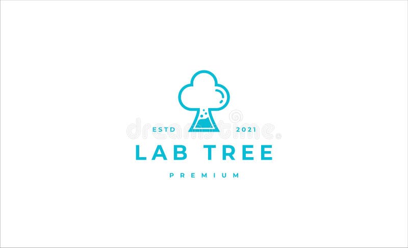 Tree Laboratory Logo Design Vector Illustration Stock Vector ...