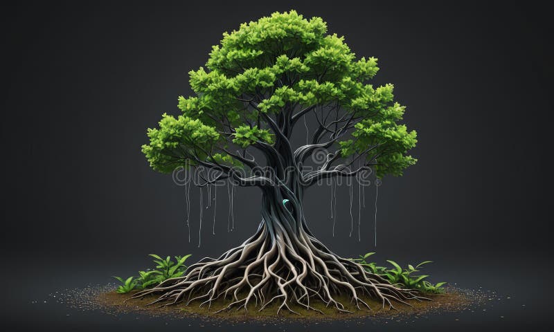 Tree Roots No Leaves Stock Illustrations – 71 Tree Roots No Leaves ...