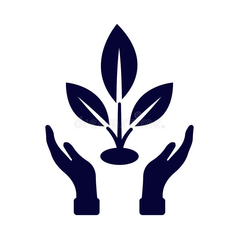 Tree, Leaf, Hand, Care, Plant Care Icon Stock Vector - Illustration of ...