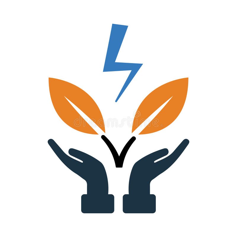 Tree, Leaf, Hand, Care, Thunder, Plant Care Icon Stock Vector ...