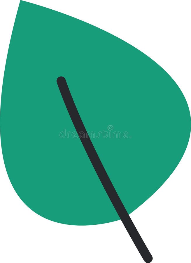 Tree Leaf Icon stock vector. Illustration of flora, natural - 290687266