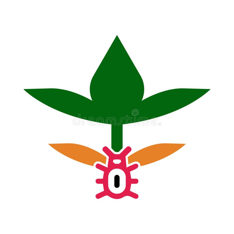 Tree, Leaf , Insects, Insects Attack Leaves Icon Stock Vector ...