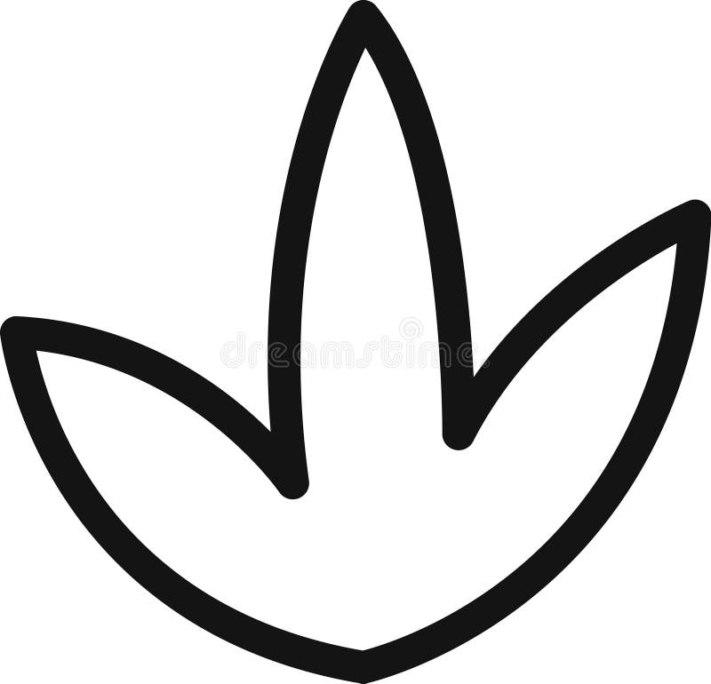 Tree Leaf Outline stock vector. Illustration of plant - 300412211