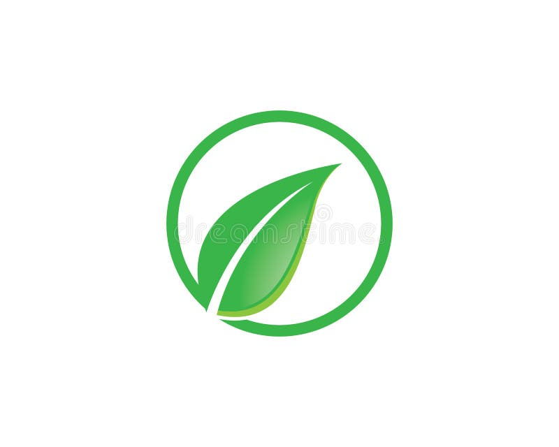 Tree Leaf Symbol Vector Icon Stock Vector - Illustration of health ...